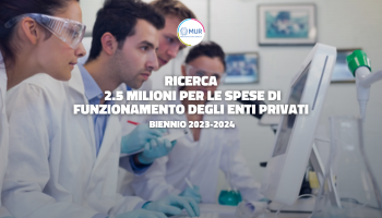 Ricerca, il MUR stanzia 2,5 milioni di euro per le spese di ...
